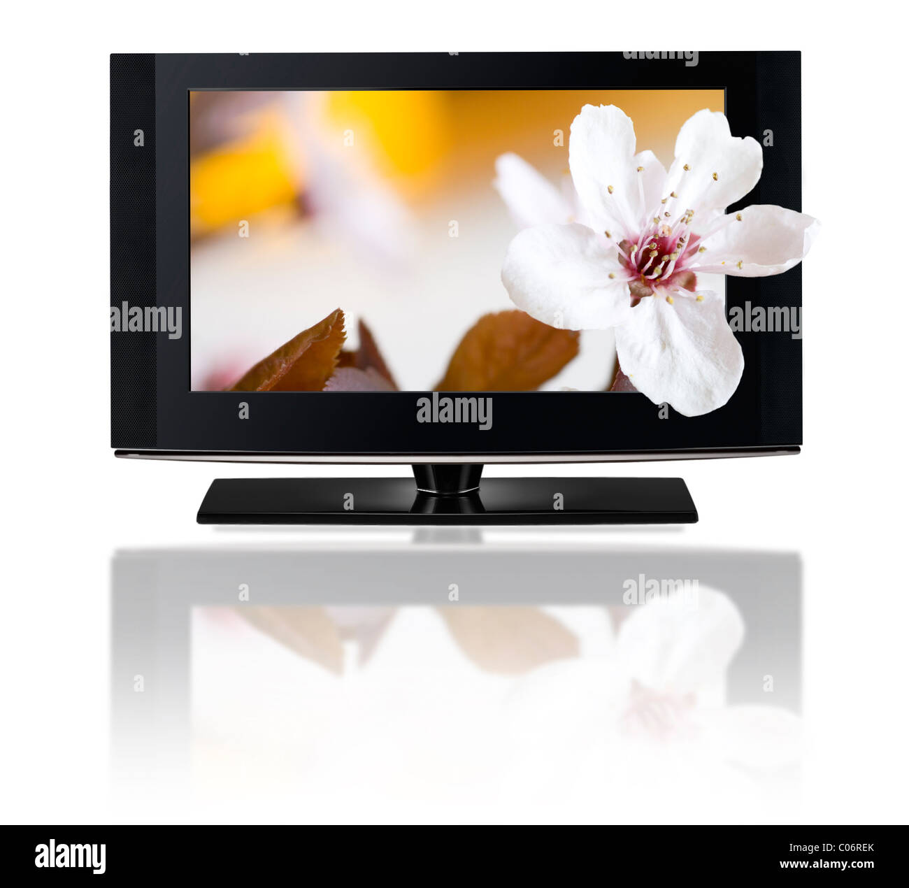 LCD TV panels. Television 3D production technology concept Stock Photo ...