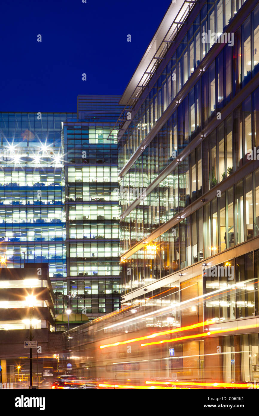 Rush hour in the Colmore Business District of Birmingham, West Midlands ...