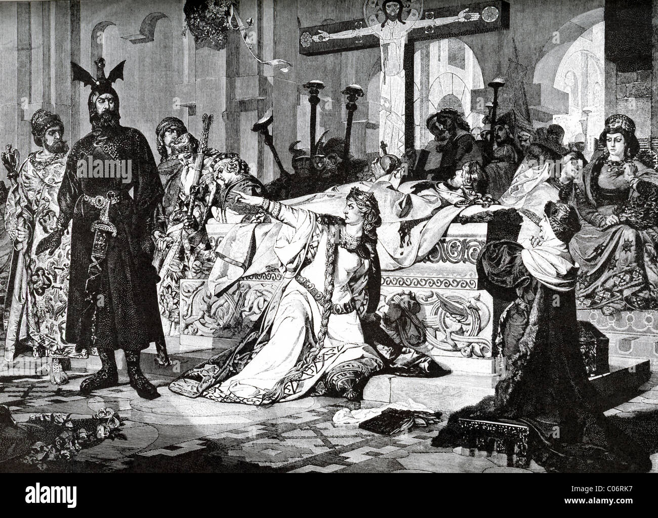 Prince Siegfried, hero of Germanic mythology and son of Siegmund of the ...