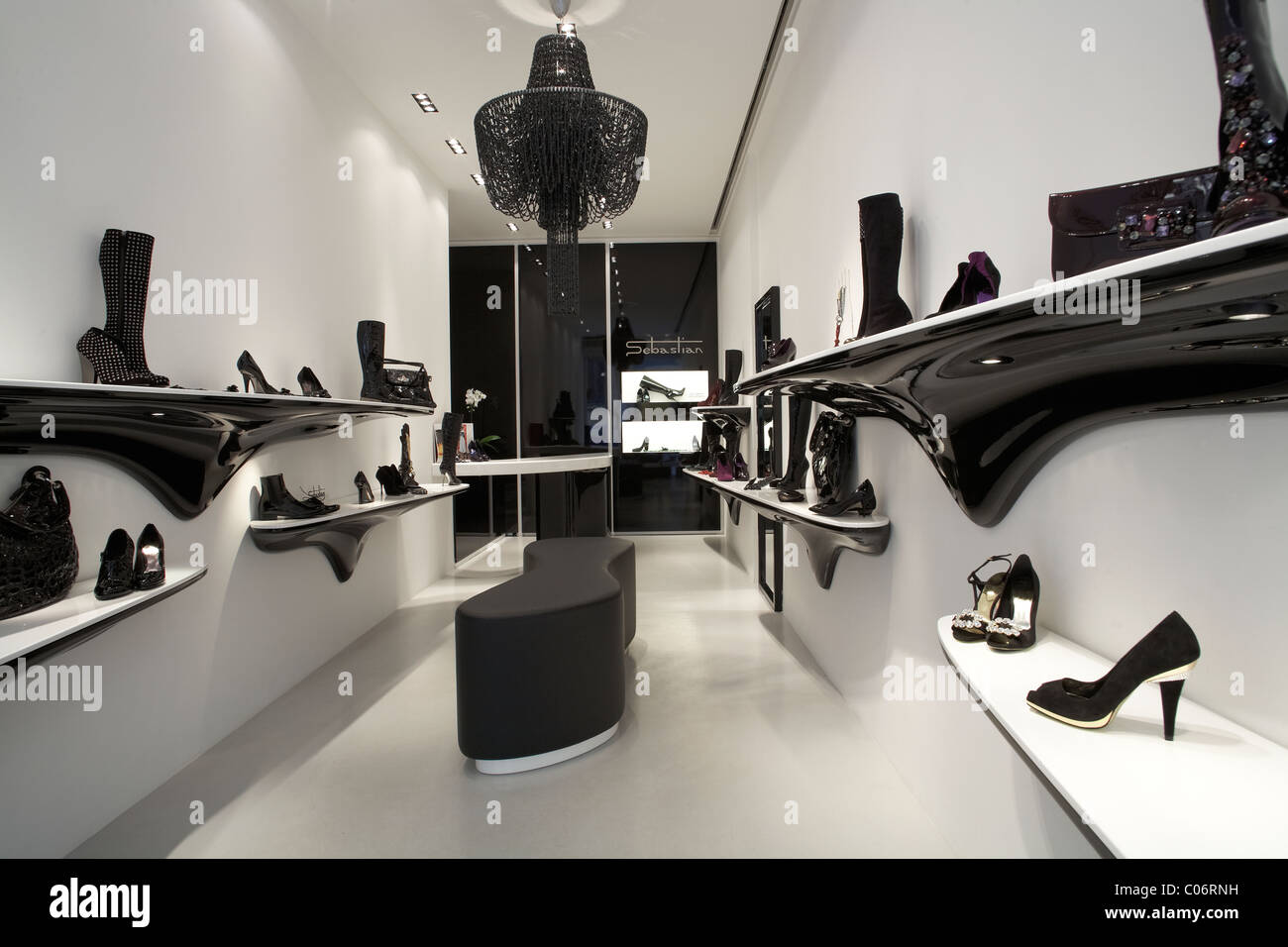 Shoes store in Milan, Italy Stock Photo - Alamy