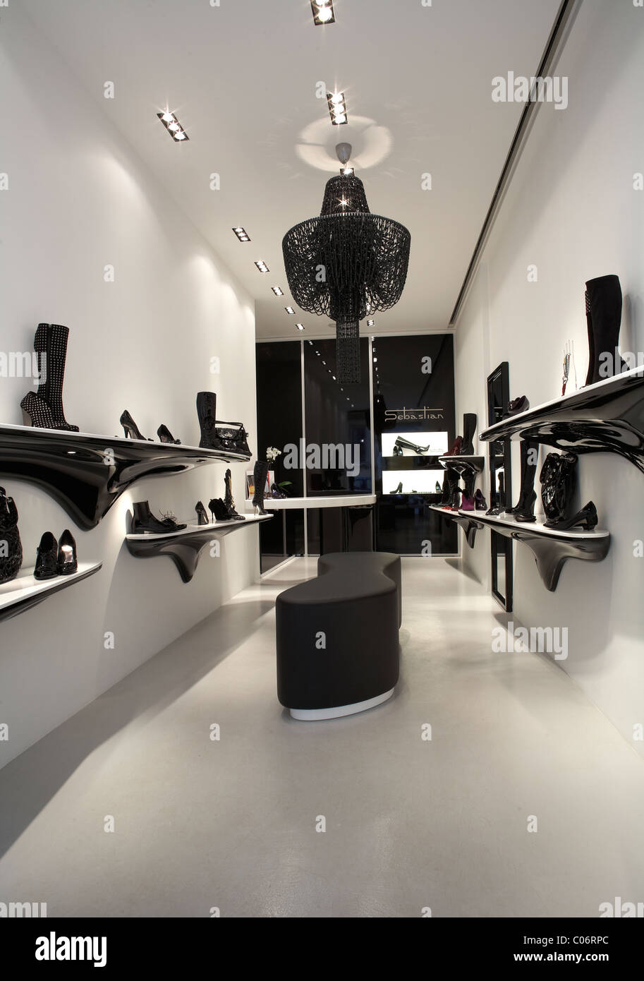 Shoes store in Milan, Italy Stock Photo - Alamy
