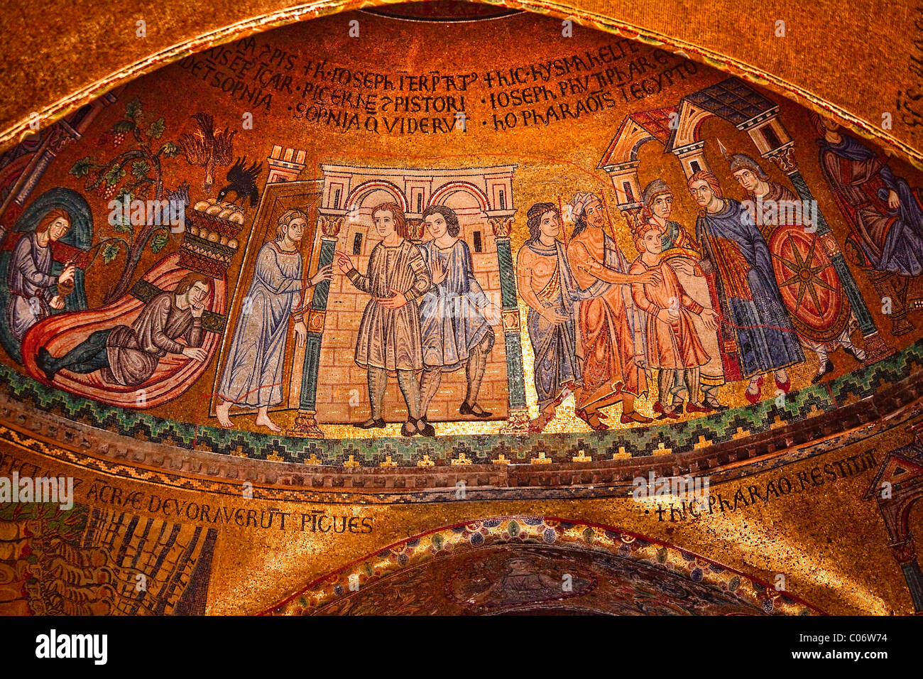 Saint Mark's Basilica, Cathedral, Church Golden Mosaic Venice Italy ...