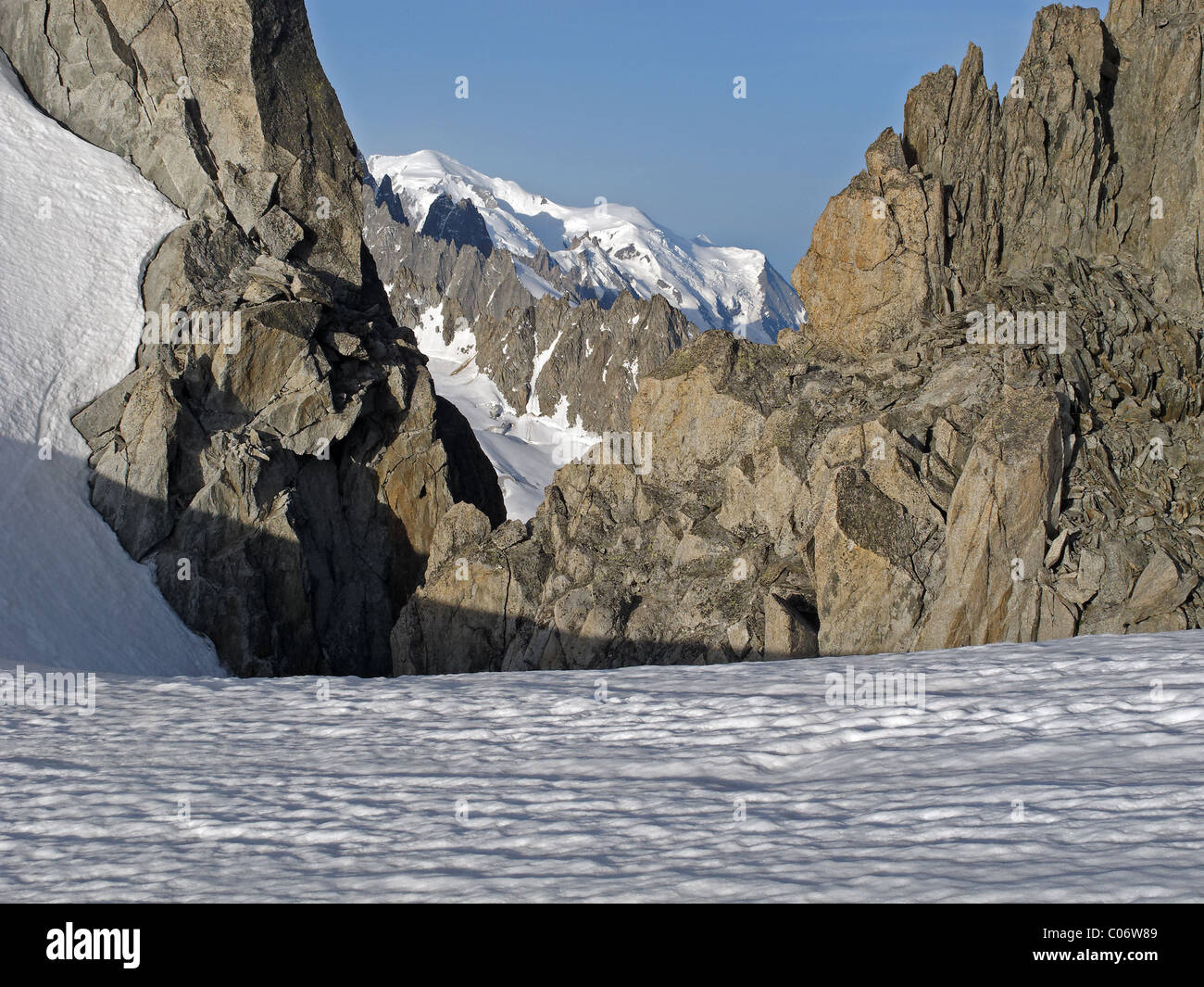 The Mont Blanc massif seen from the Trient Glacier Stock Photo - Alamy
