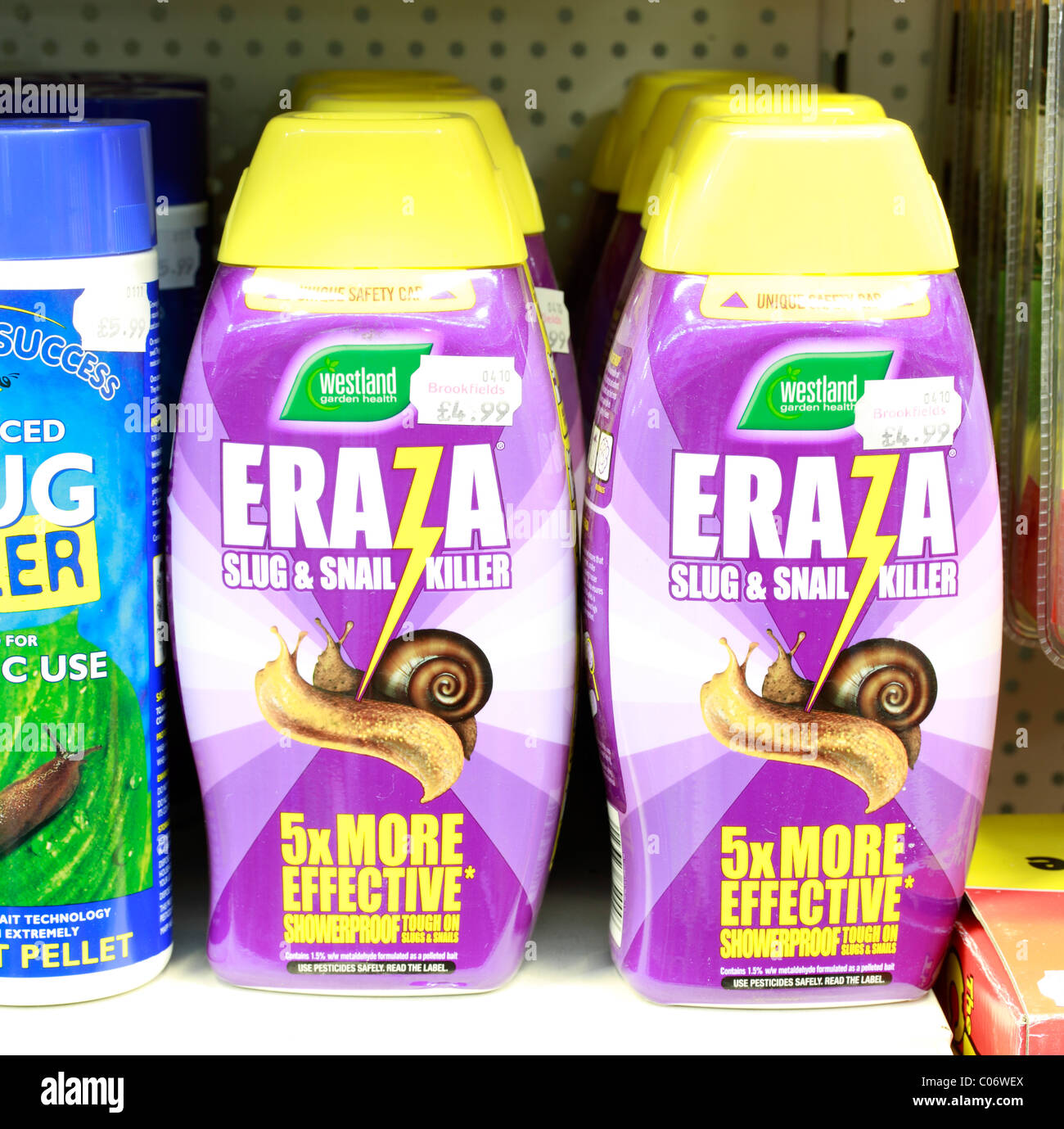 Slug killer - Slug Barrier, Slug clear and slug death Stock Photo - Alamy