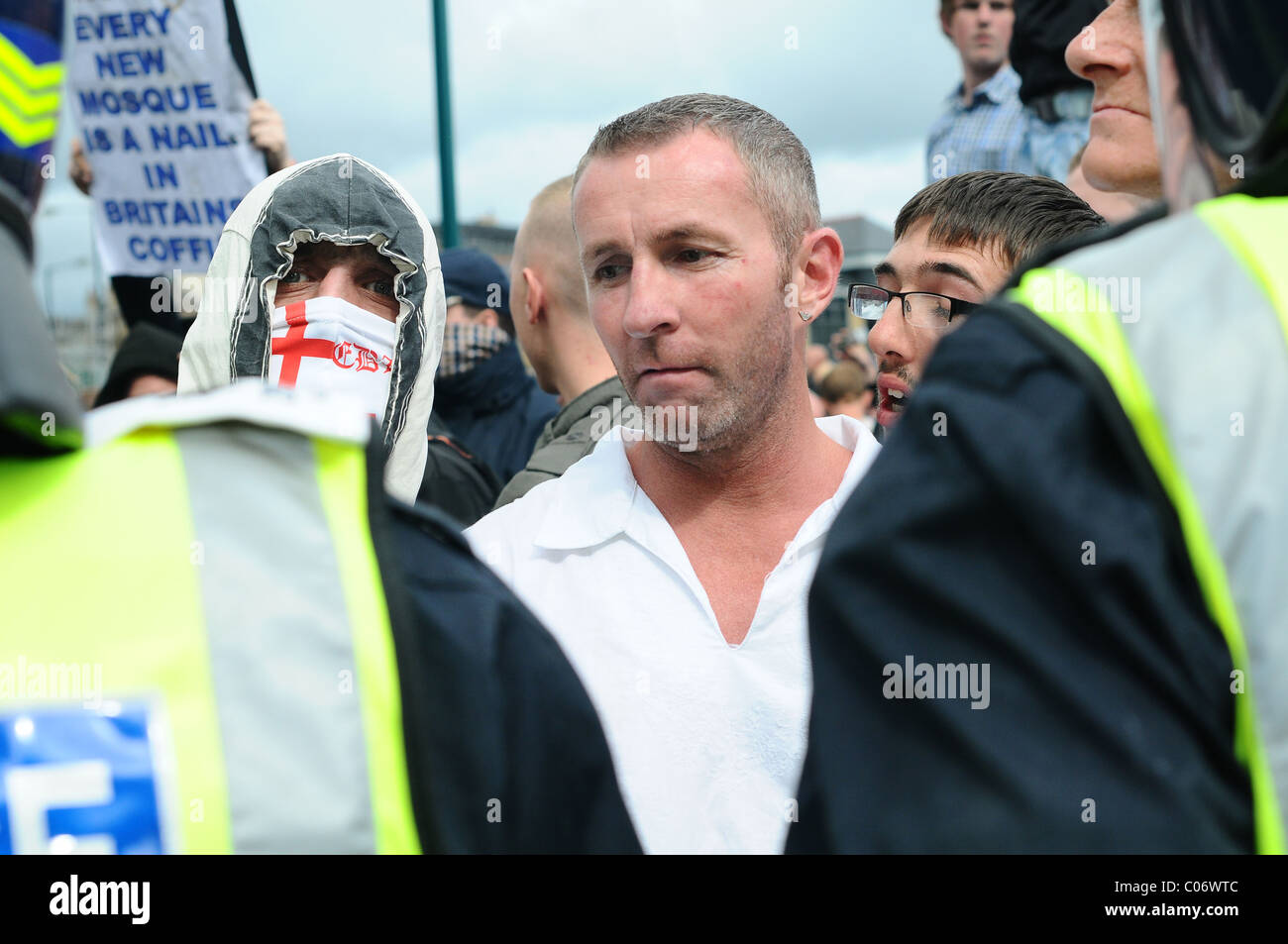 Police lines hi-res stock photography and images - Alamy