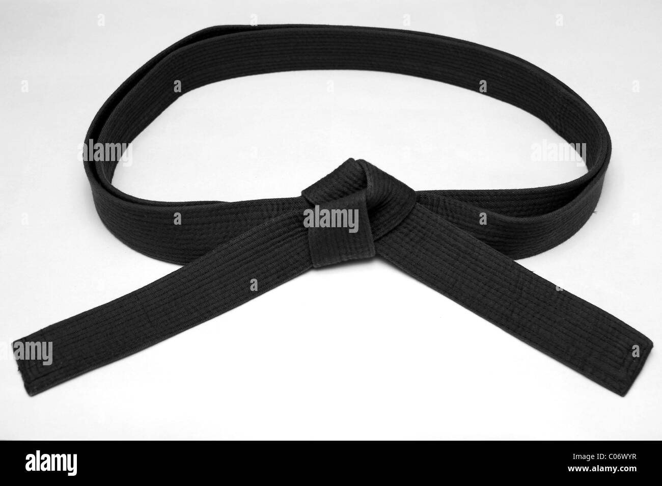 karate black belt tied Stock Photo - Alamy