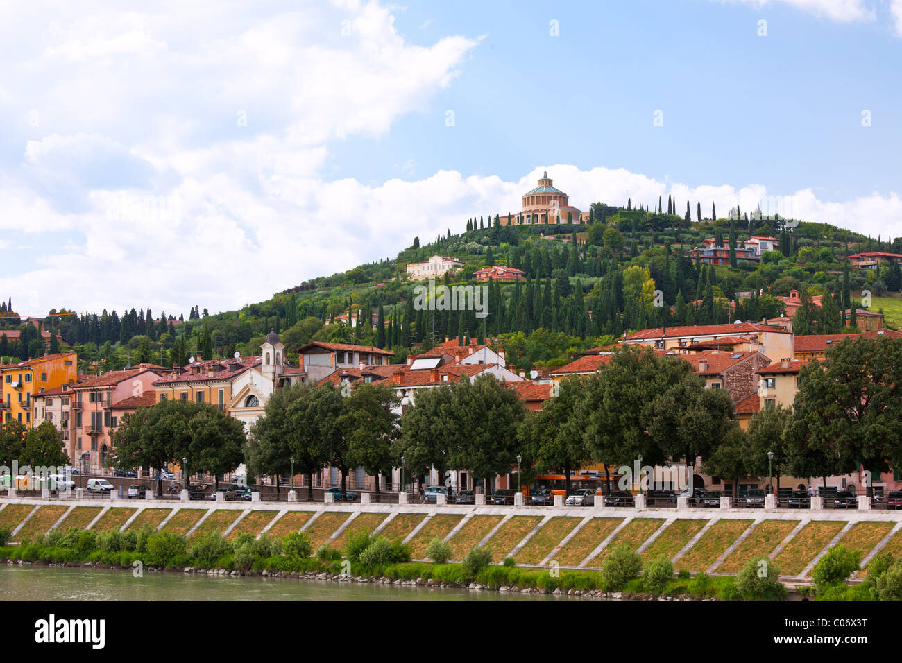 Verona historic center cityscape. horizontal shot. another Verona shots ...