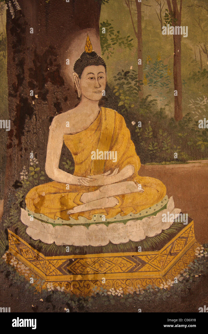 Buddha in prayer Stock Photo - Alamy