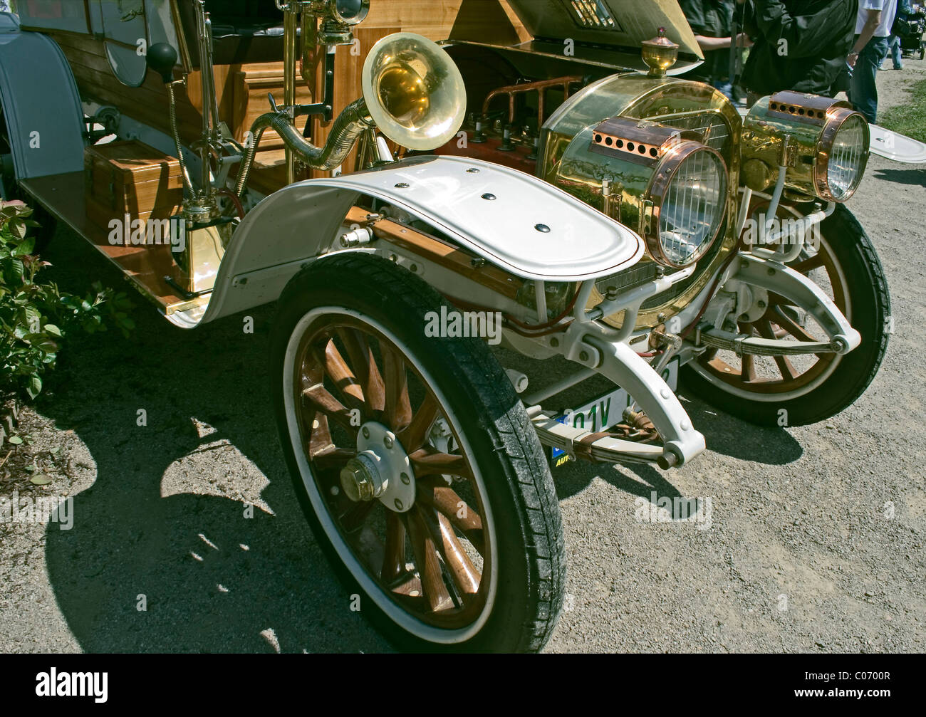 front of an old timer car Stock Photo - Alamy