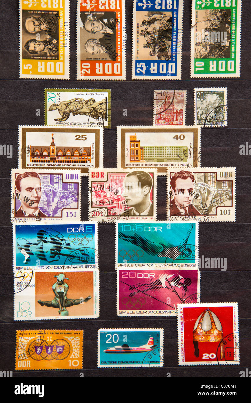 Postage stamp from east germany hi-res stock photography and images - Alamy