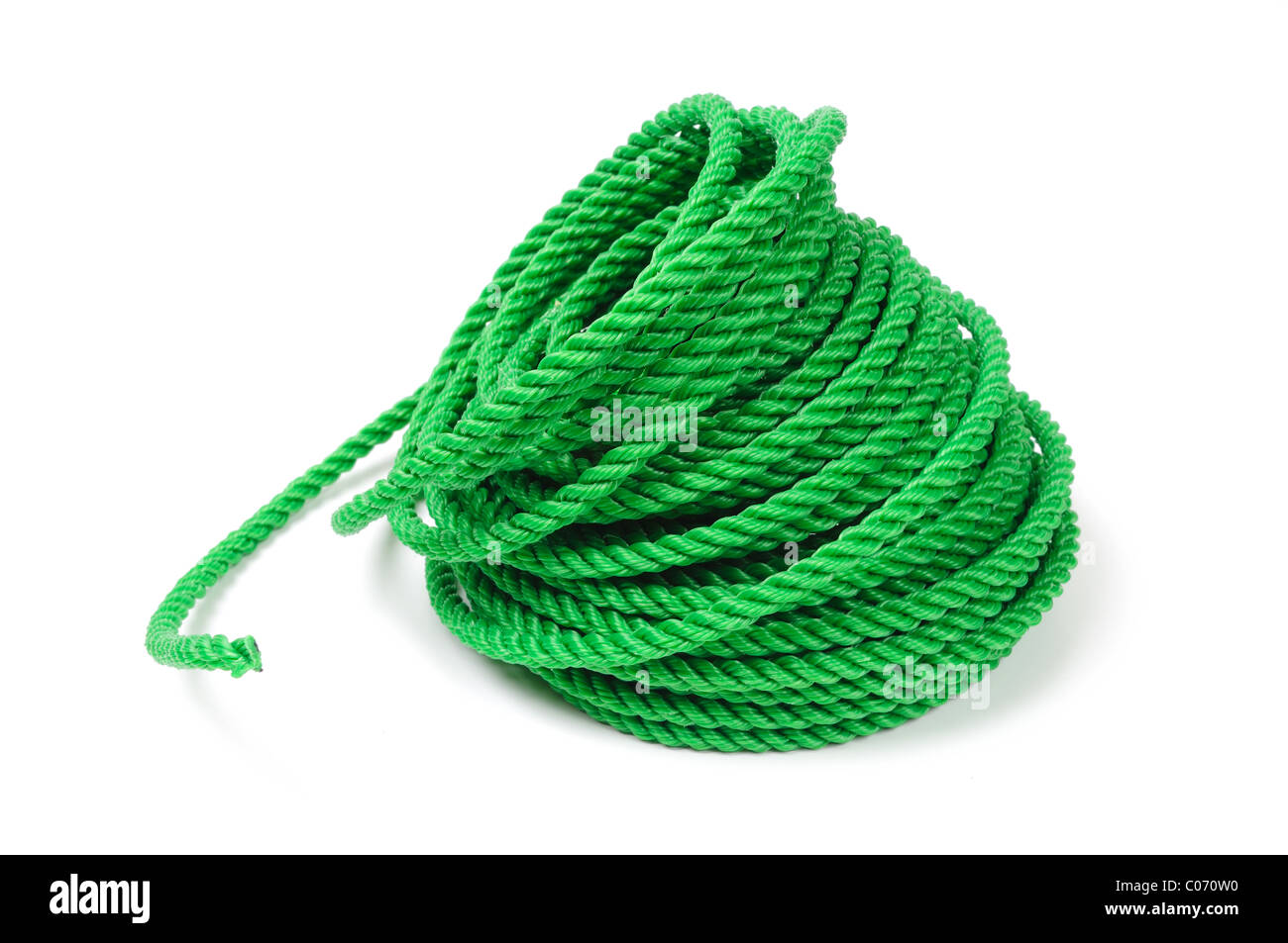 Rope Green 12mtr Length Roll Stock Photo - Alamy