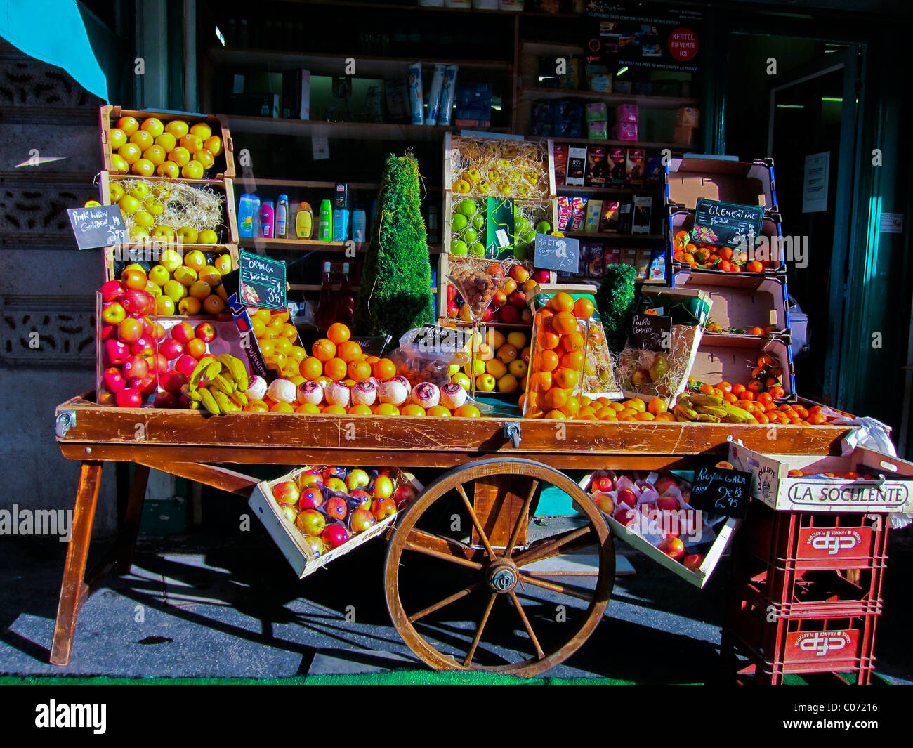 Paris, France, Fruit Food Grocery Store, Display, Shopping (12th dist ...