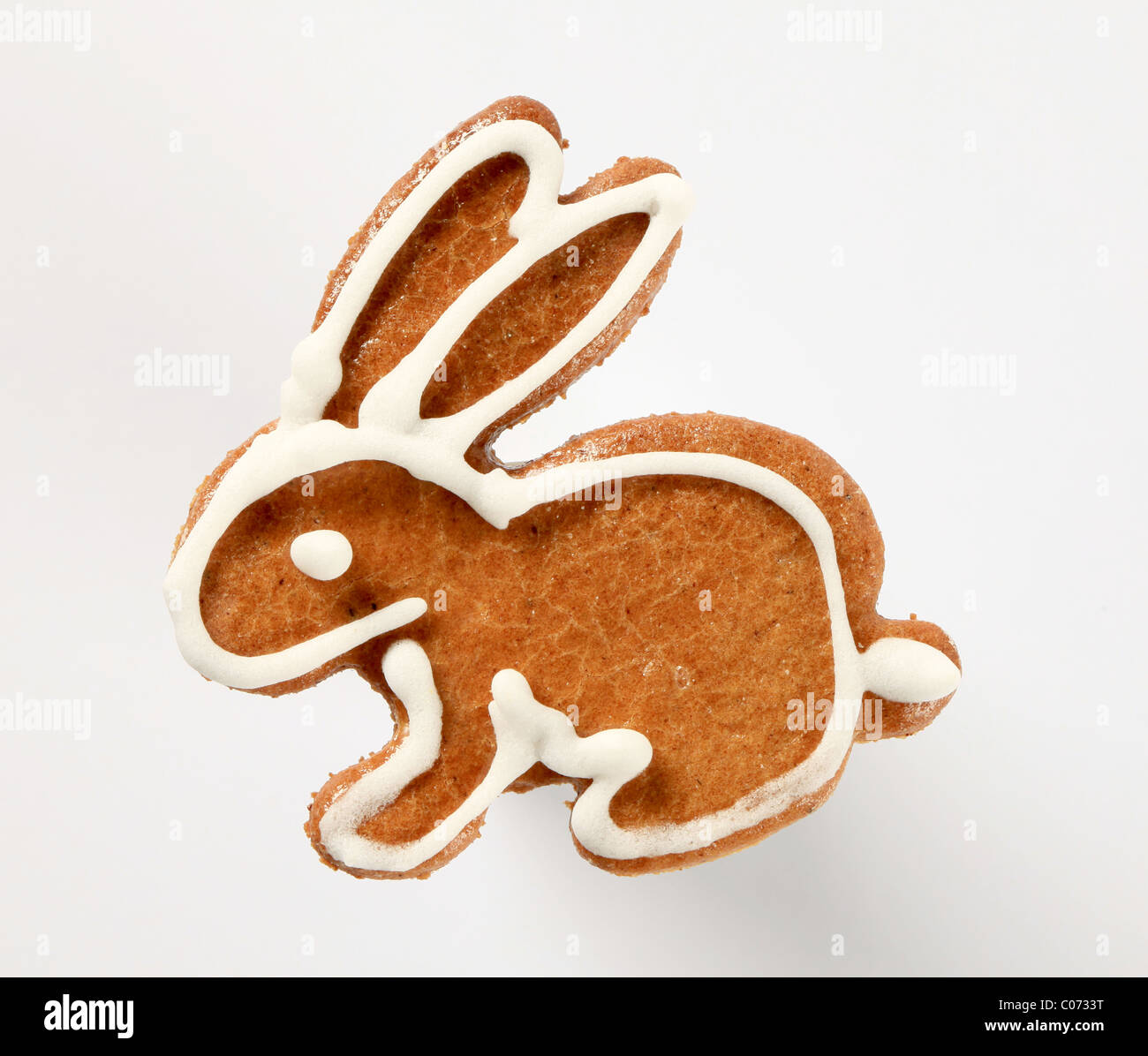 Gingerbread cookie in the shape of a rabbit Stock Photo - Alamy