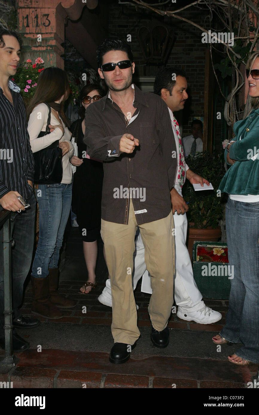 Corey Feldman arrives with friends at the Ivy for lunch Los Angeles ...
