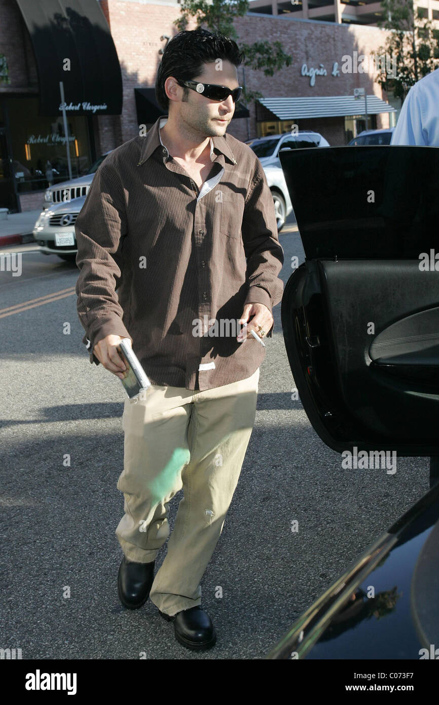 Corey Feldman arrives with friends at the Ivy for lunch Los Angeles ...
