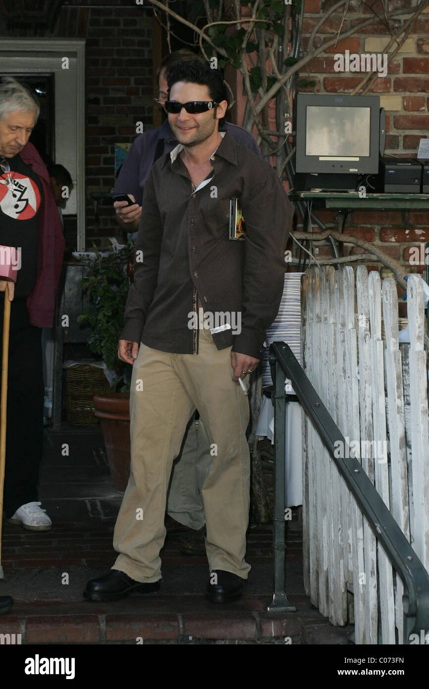 Corey Feldman arrives with friends at the Ivy for lunch Los Angeles ...