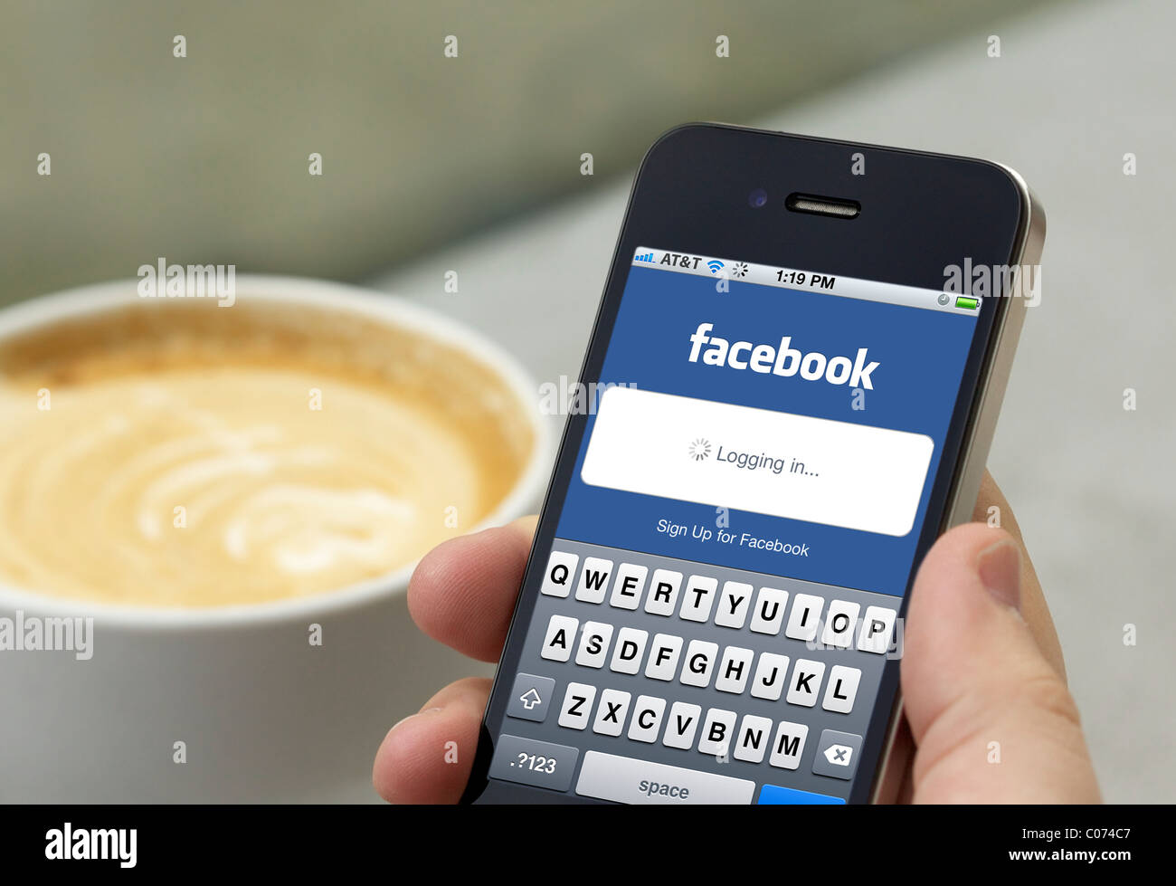 Person browse facebook hi-res stock photography and images - Alamy