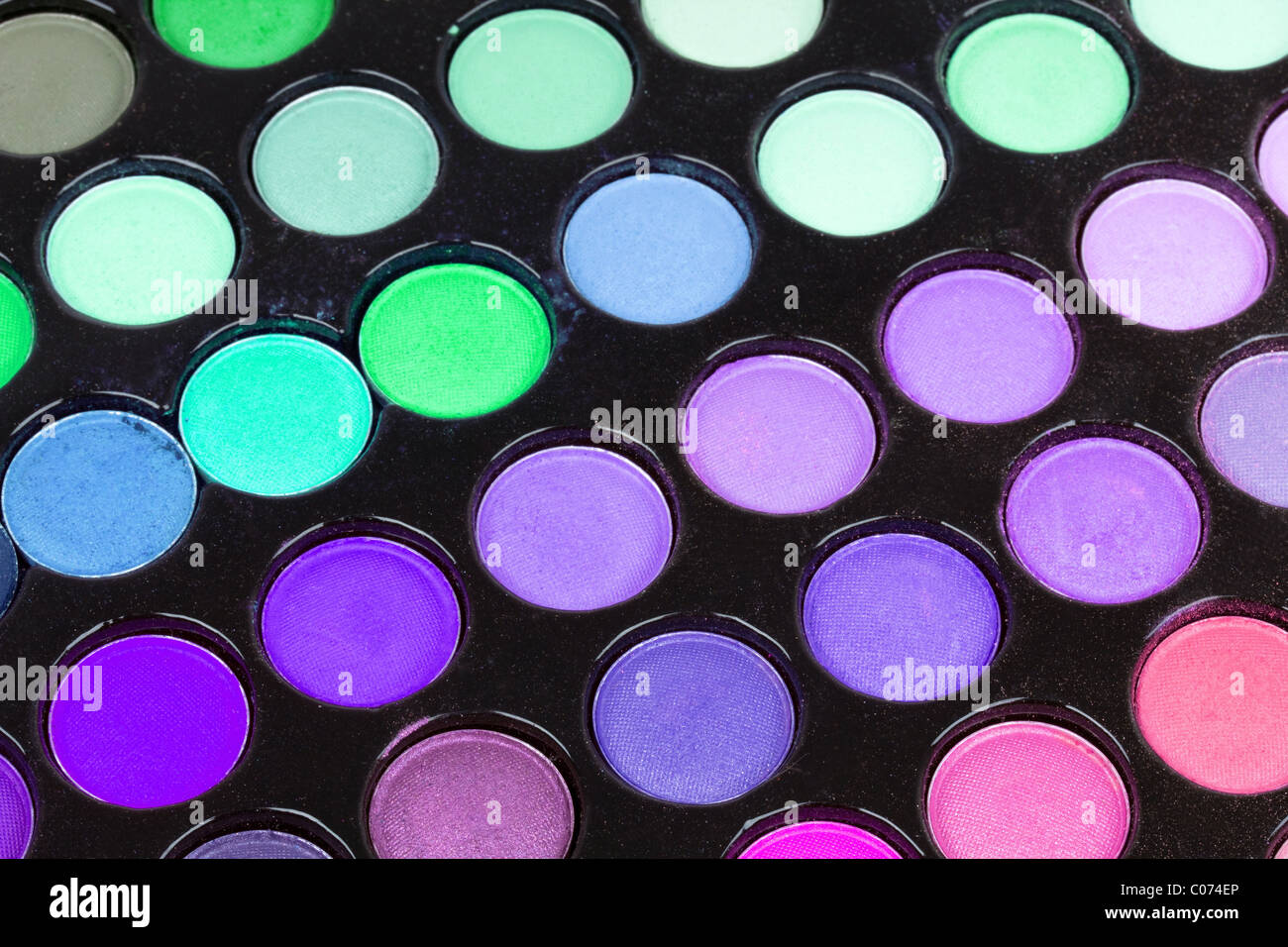 Professional multicolor eyeshadows palette Stock Photo - Alamy