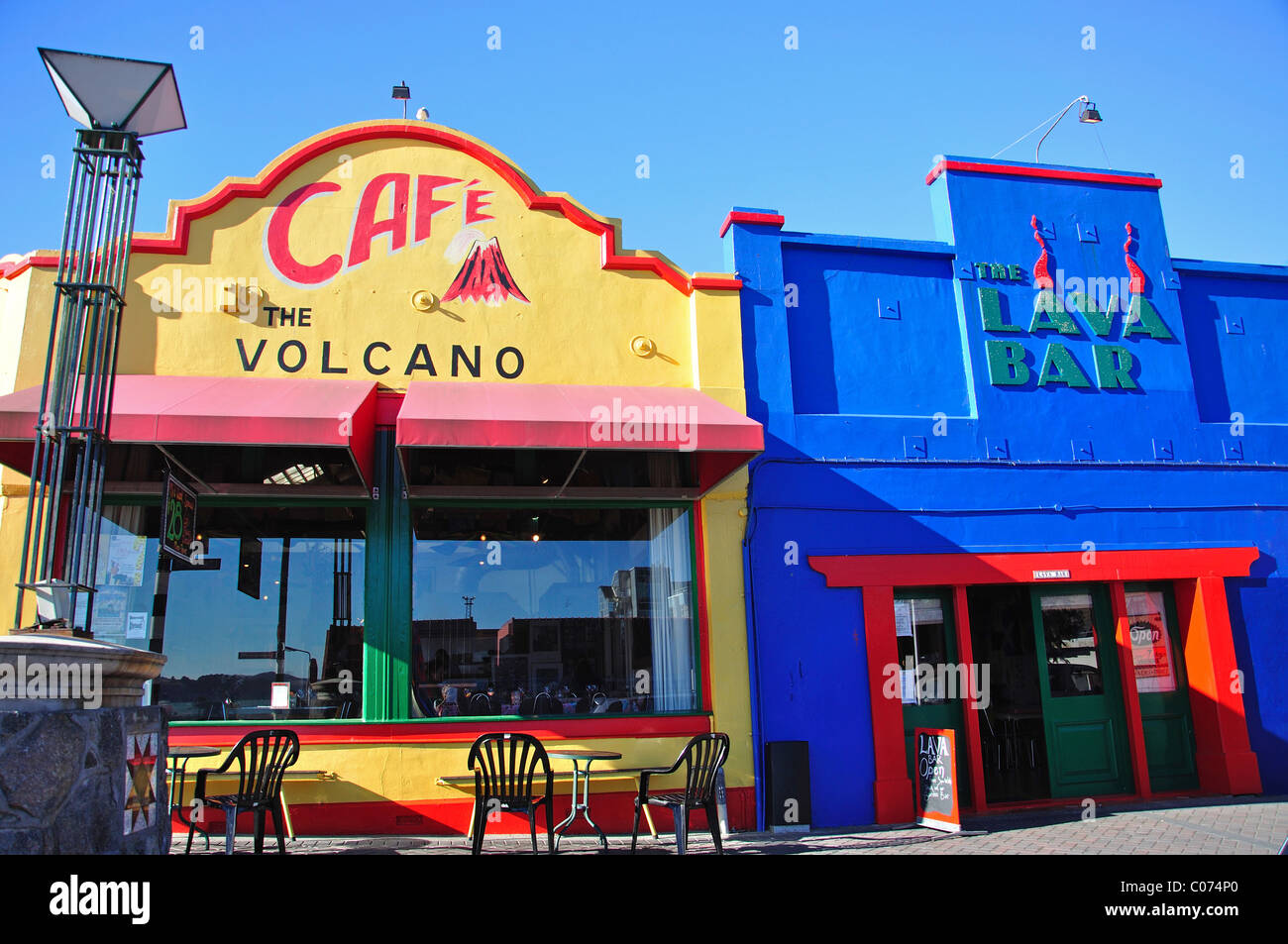 Cafe Volcano and Lava Bar, London Street, Lyttelton, Lyttelton Harbour ...