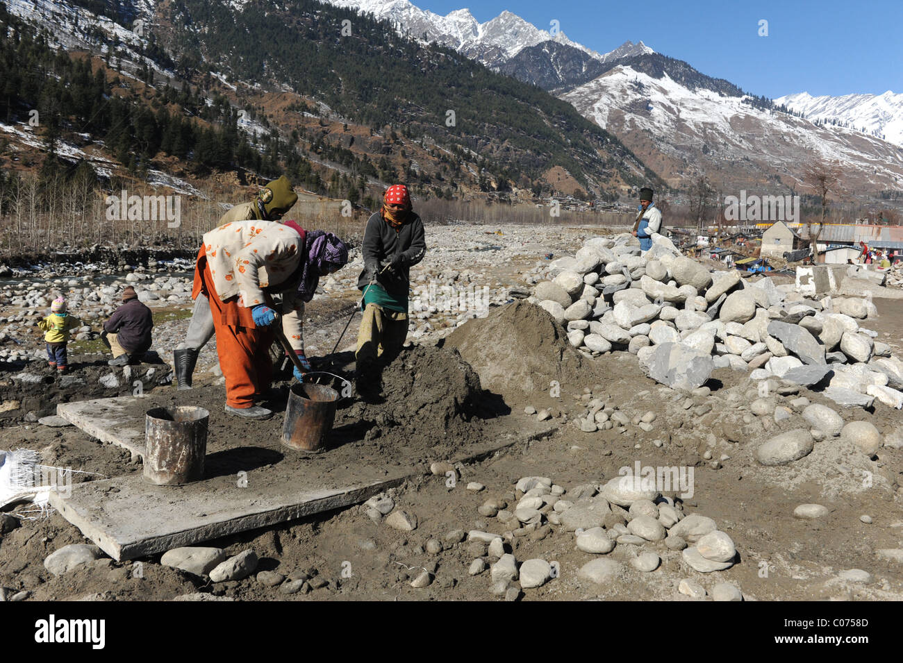 Town of Manali, India Stock Photo - Alamy