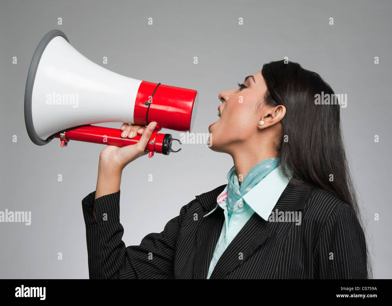 Side view asian speaker woman hi-res stock photography and images - Alamy