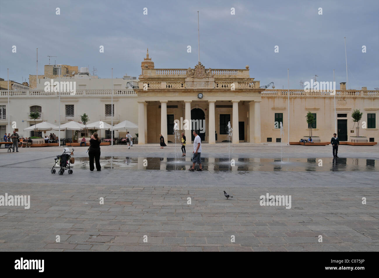 St George's Square, Valletta, Malta Stock Photo - Alamy
