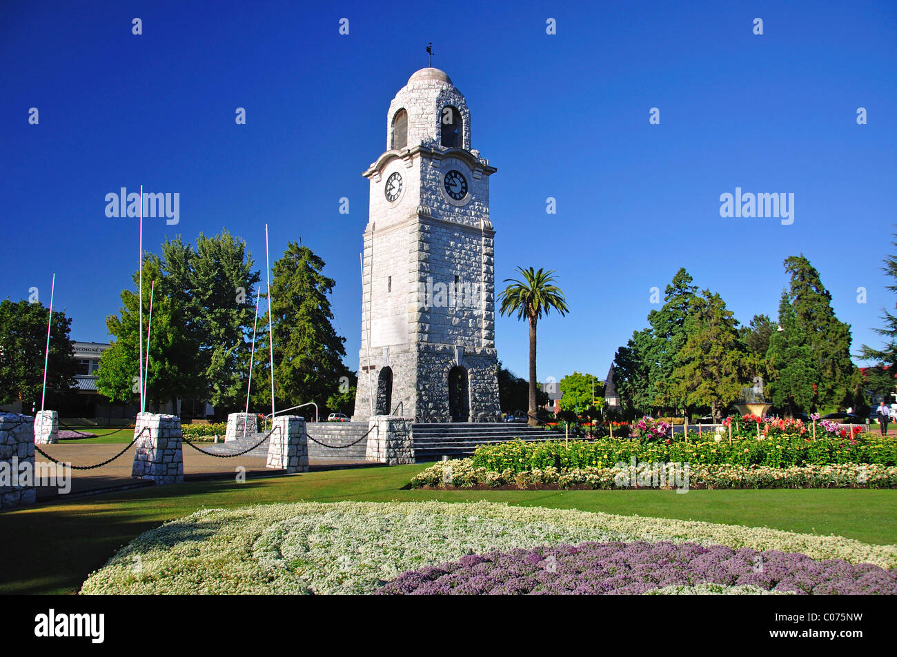 The War Memorial Clock Tower, Seymour Square, Blenheim, Marlborough ...