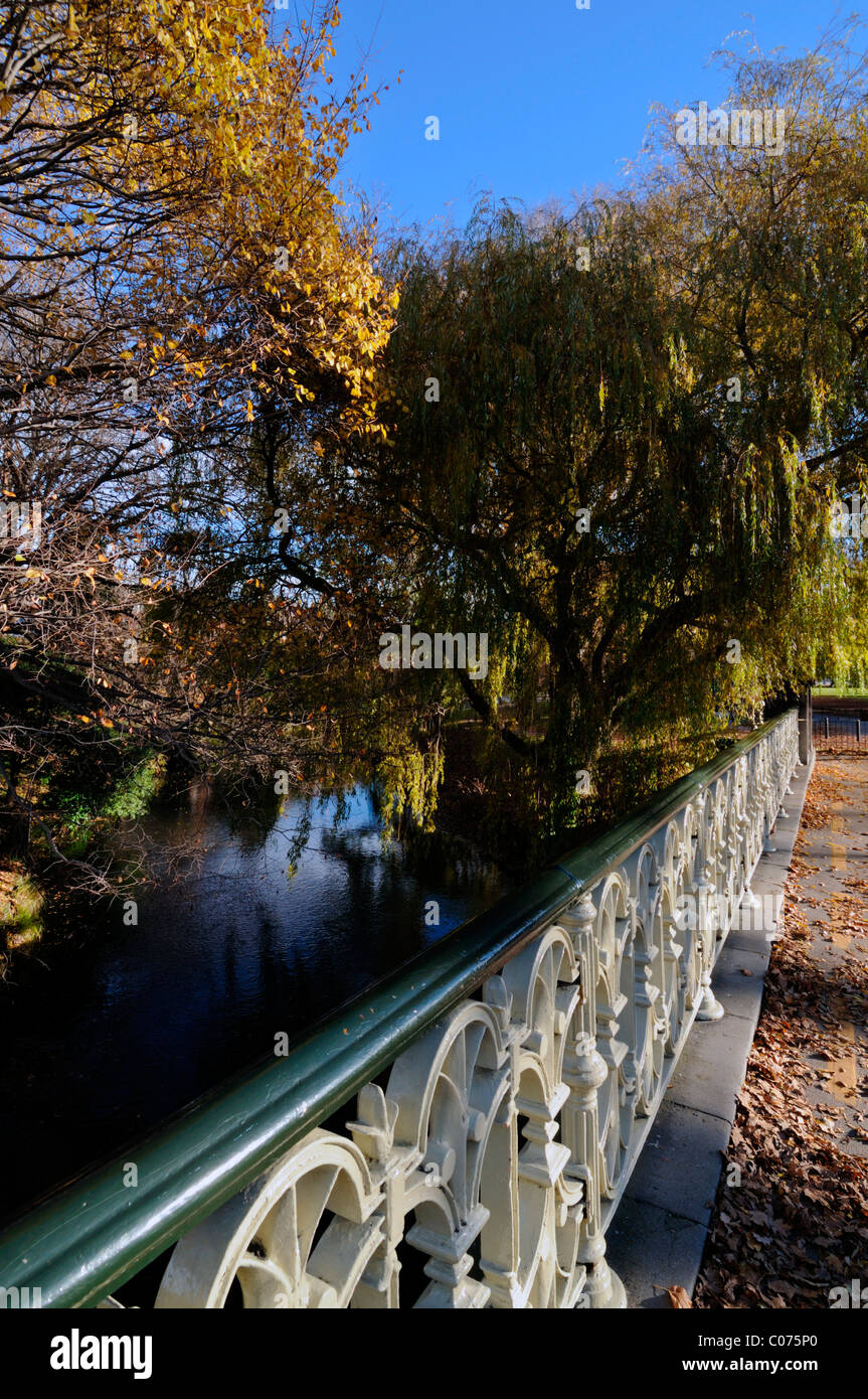 cast iron bridge rail railing side balustrade christchurch New Zealand ...