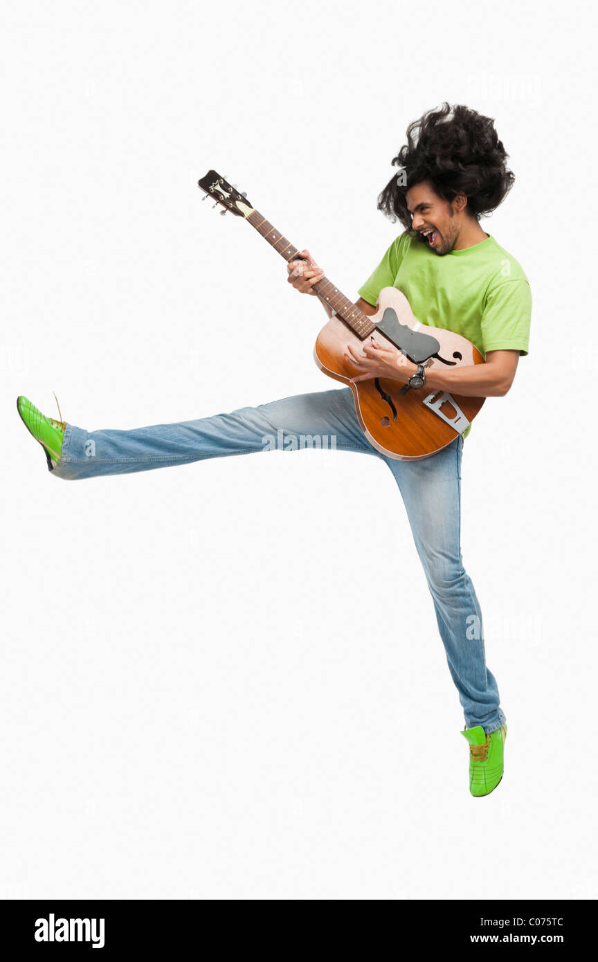 Air Guitar Cut Out Stock Images & Pictures - Alamy