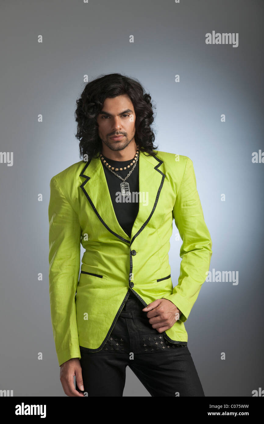Male fashion model posing Stock Photo - Alamy
