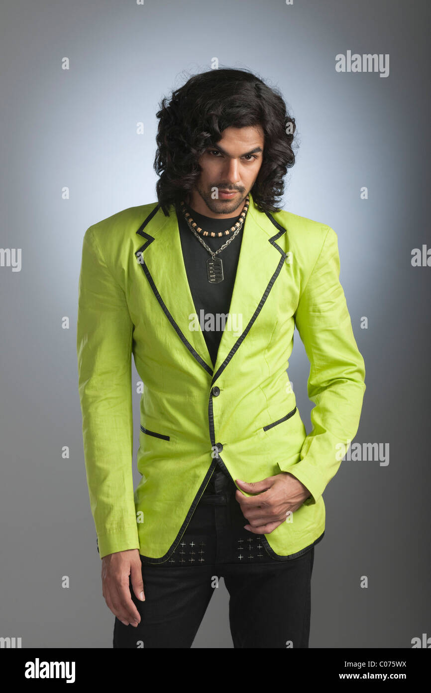 Male fashion model posing Stock Photo - Alamy