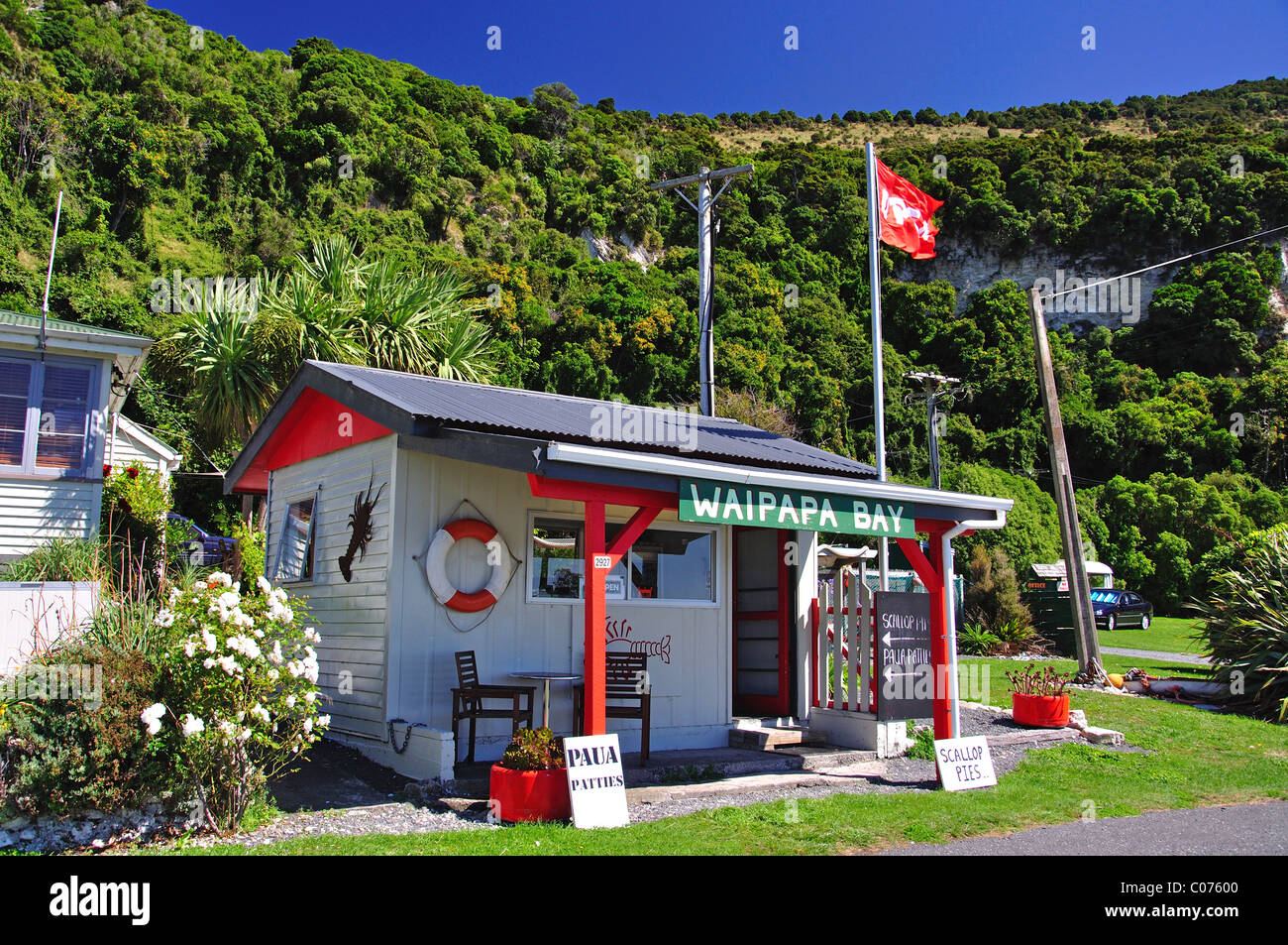 Waipapa Bay Crayfish Shop, Waipapa Bay, Kaikoura Coast, Canterbury ...