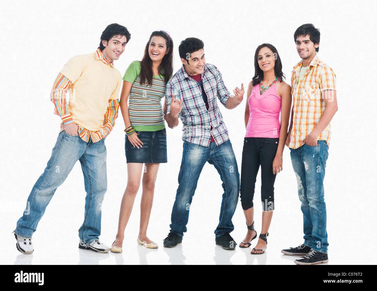 Group of friends having fun Cut Out Stock Images & Pictures - Alamy