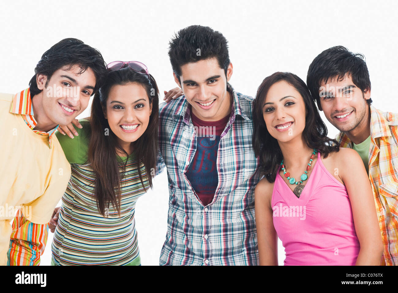 Portrait of college students smiling together Stock Photo - Alamy