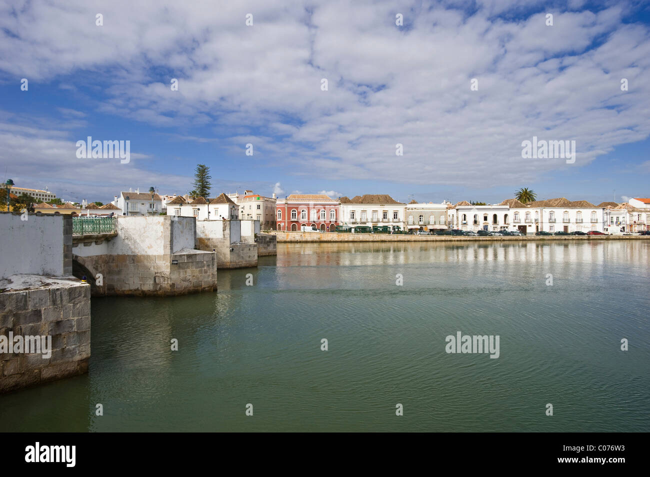 Ponte Romana, Roman bridge over the Rio Gilao river, Tavira, Algarve ...