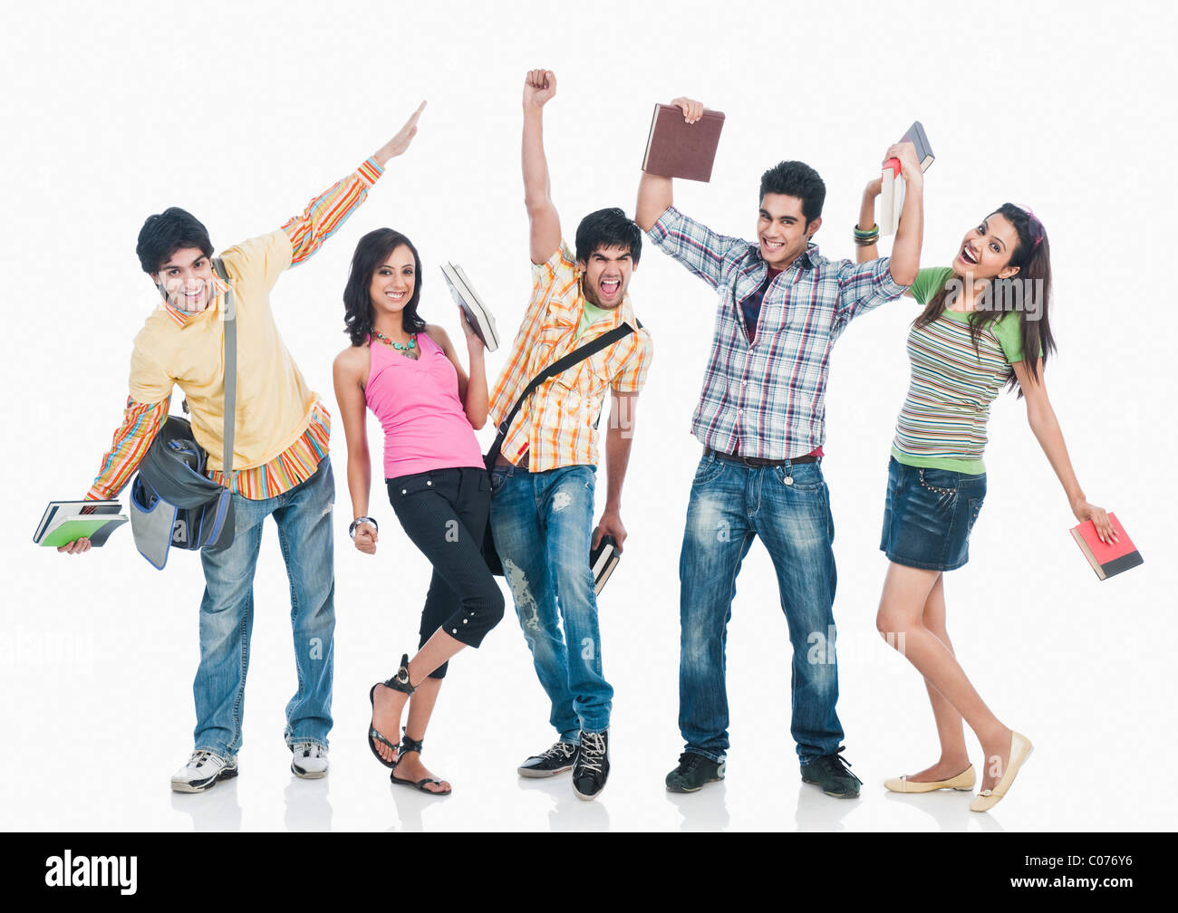 Indian college students posing standing hi-res stock photography and ...