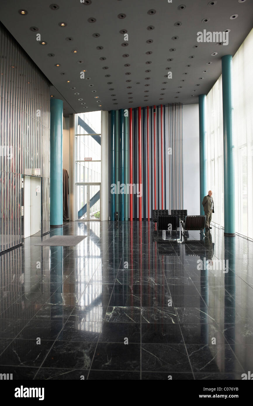 Thyssen-Haus or Dreischeibenhaus office building, Duesseldorf, North ...