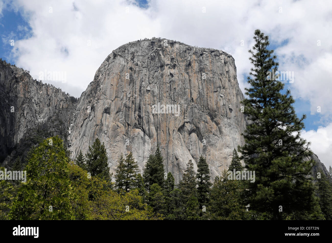 El Capitan, monolith, 980m high, Yosemite National Park, California ...
