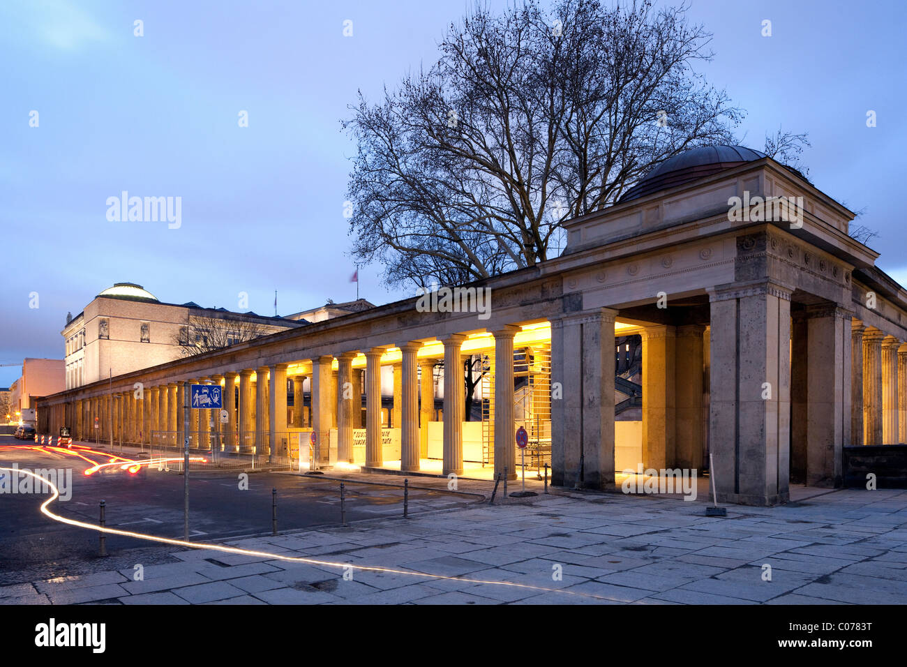 Colonnade of the Museumsinsel island, Mitte district, Berlin, Germany ...