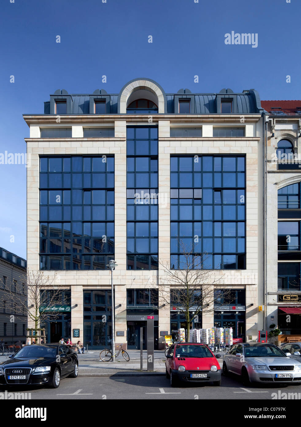 Modern office building on Hausvogteiplatz square, Mitte district ...