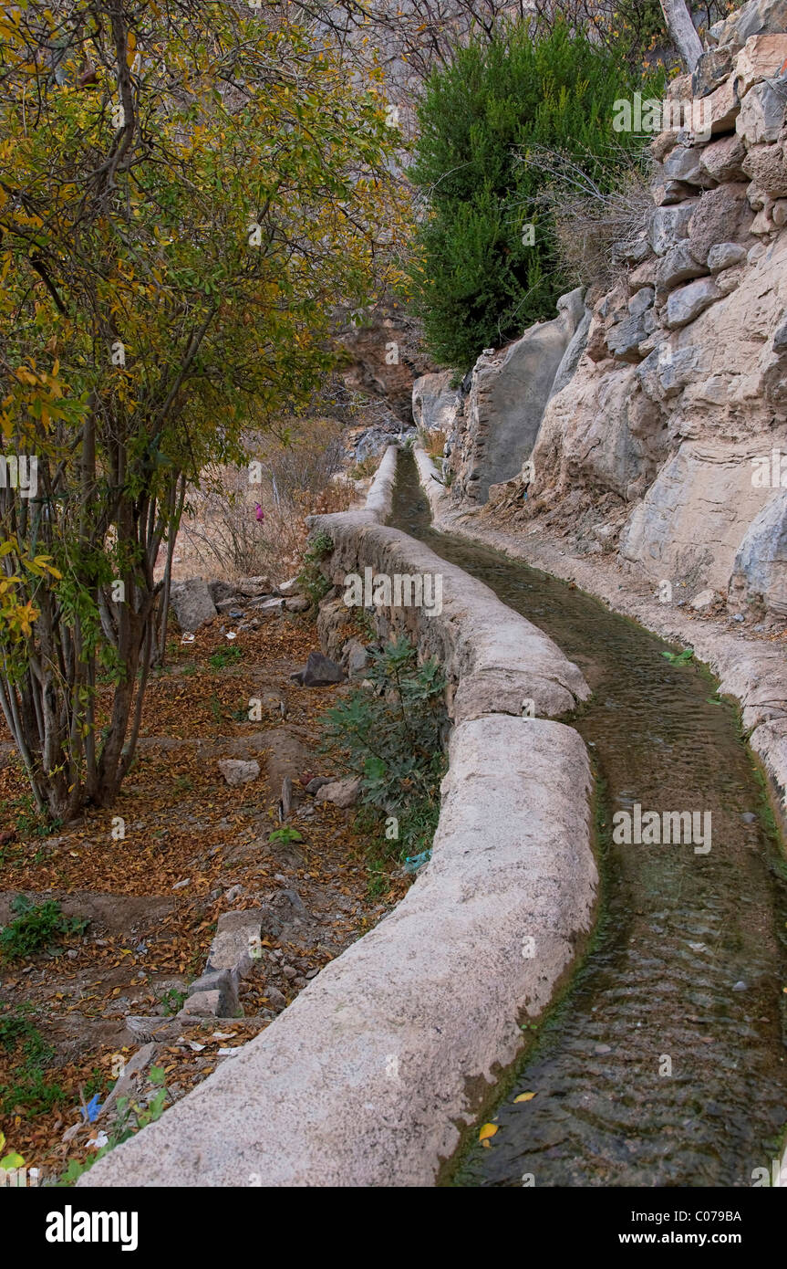 Water channel on the Sayq Plateau, Oman, Middle East Stock Photo - Alamy