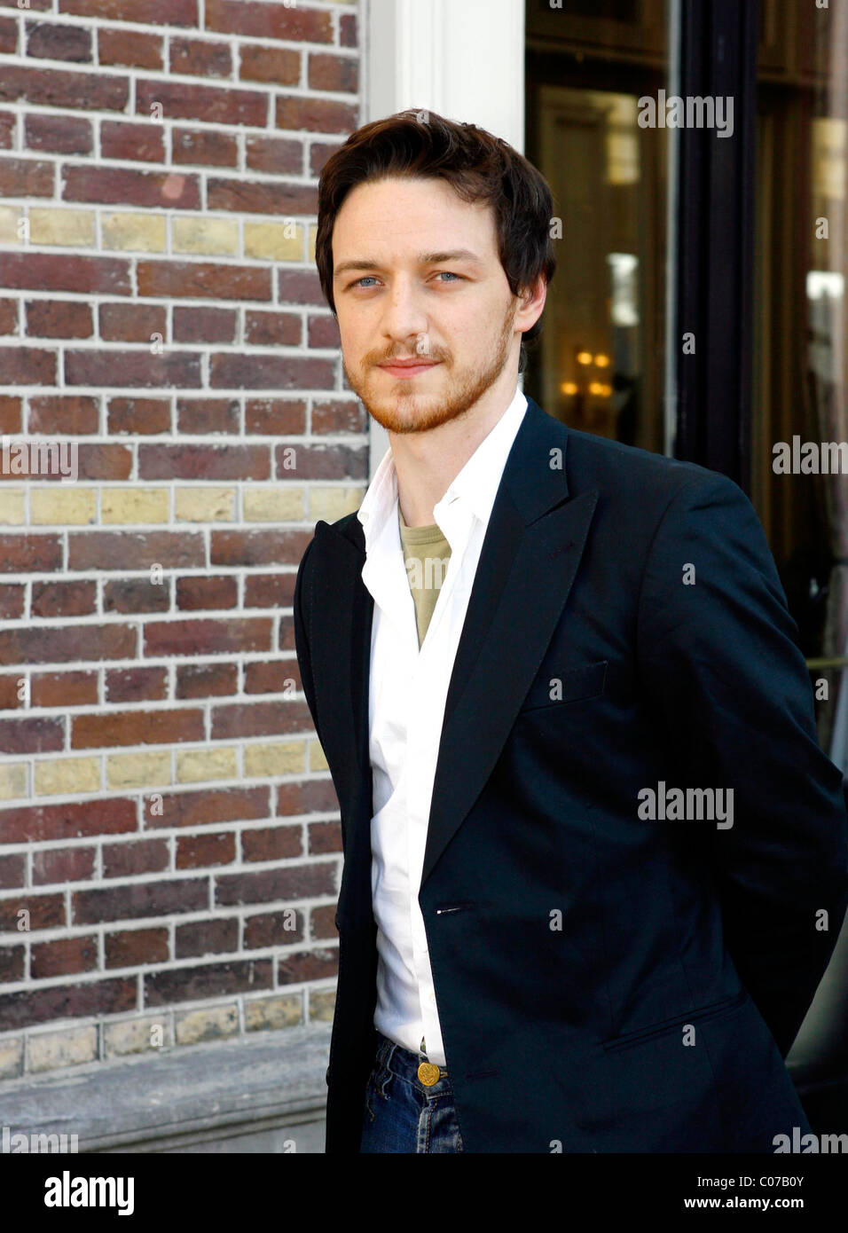 James McAvoy attending a photocall for the film 'Atonement' at the ...