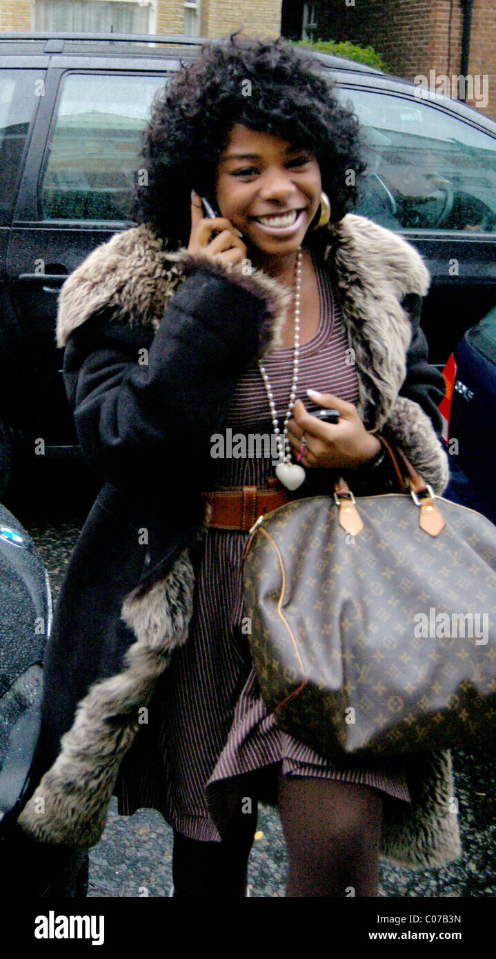 Alisha Bennett leaving the X Factor contestants house London, England ...