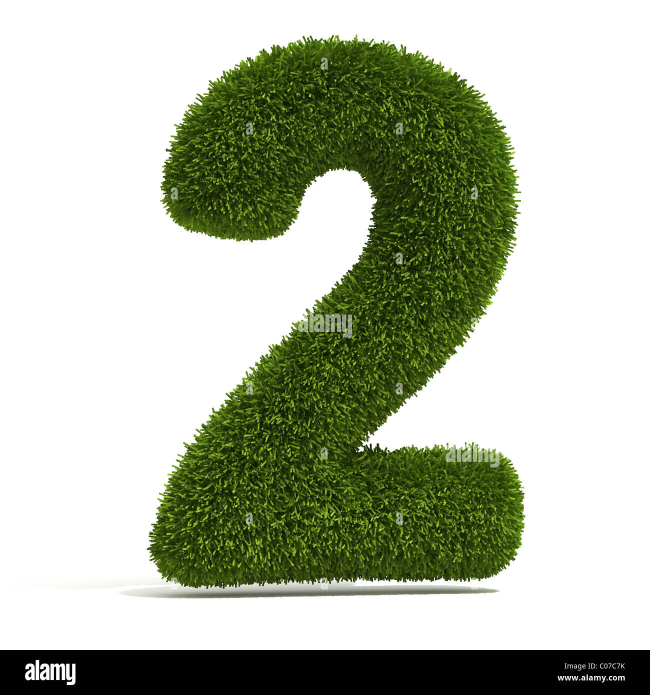 The Number 2 - Grass Stock Photo - Alamy