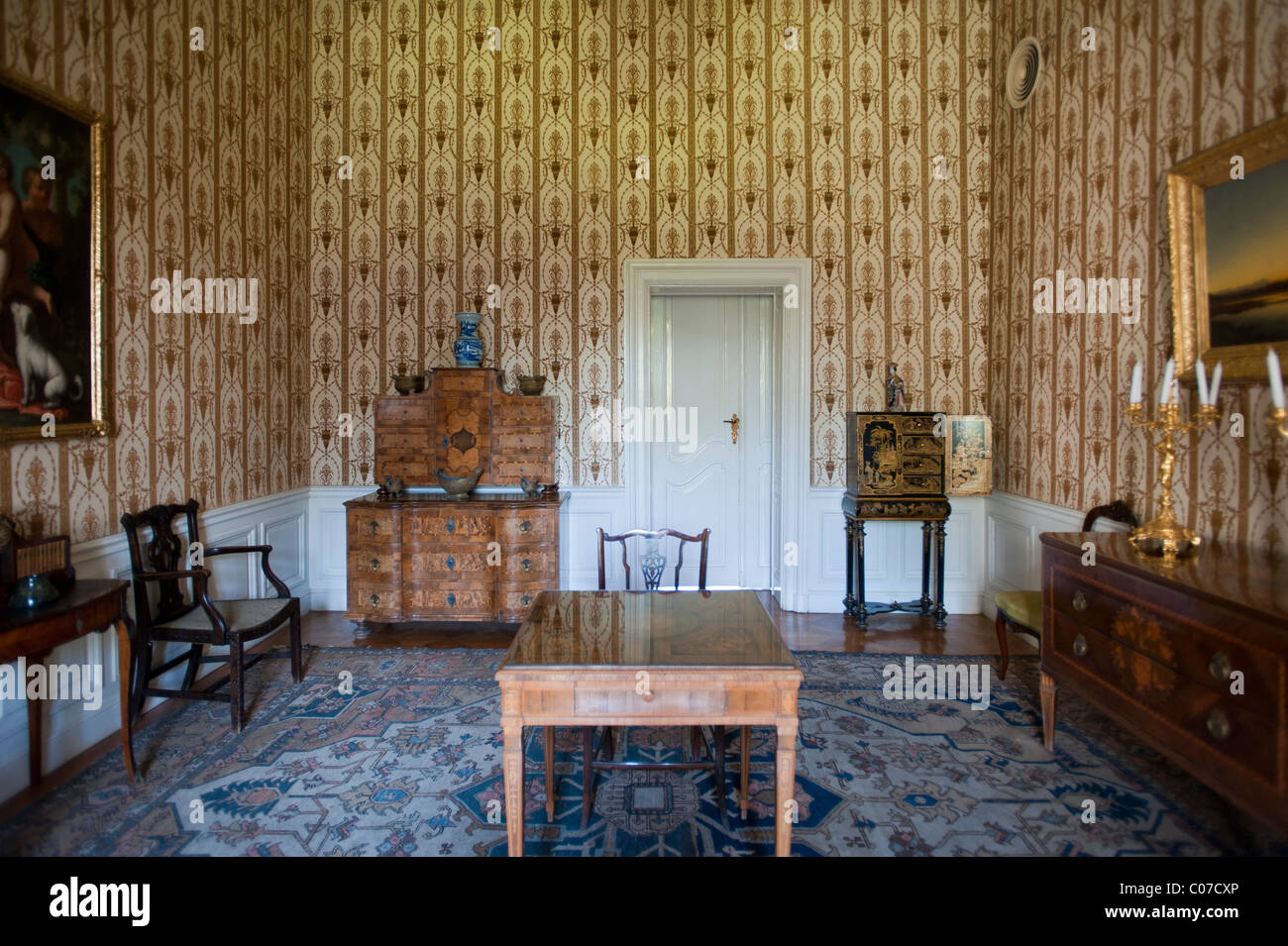 Interior baroque castle festetics kasteely hi-res stock photography and ...