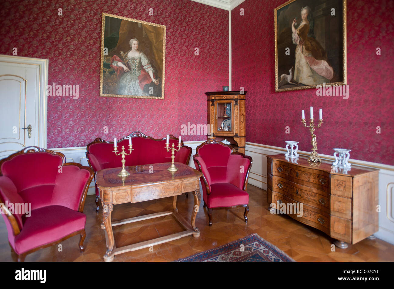 Interior baroque castle festetics kasteely hi-res stock photography and ...