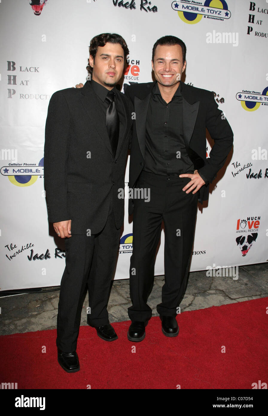 Gregori Martin and Matthew Borlenghi The filming of a scene and after ...