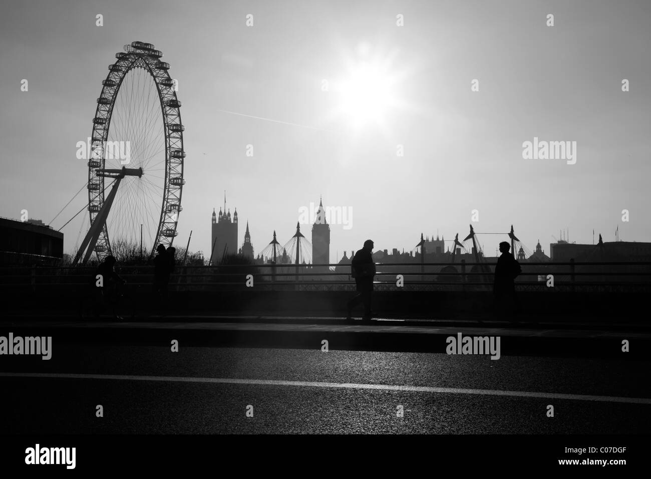 Waterloo bridge sunset hi-res stock photography and images - Alamy