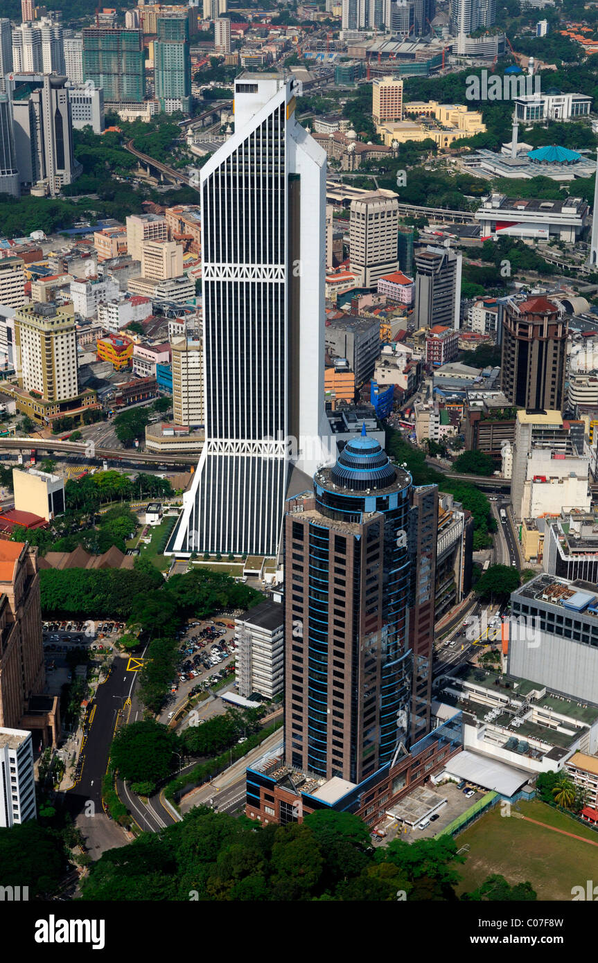 central business district CBD viewed from city skyline skyscrapers ...