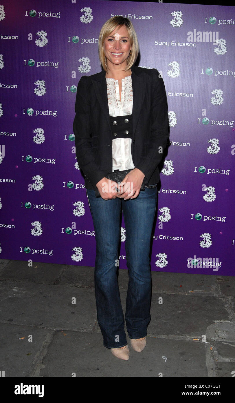 Jenni Falconer Sony Ericsson K770i phone - launch party at The ...